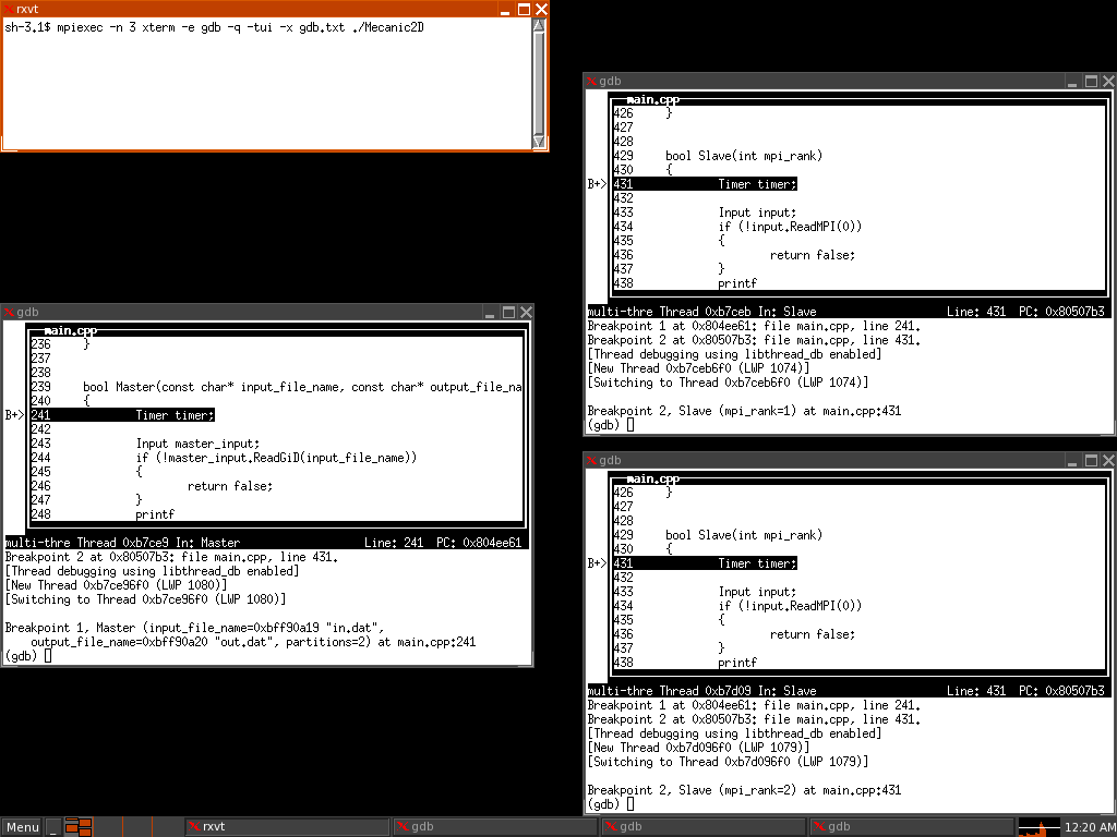 How to debug MPI programs